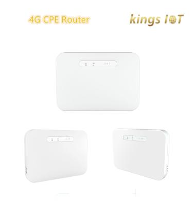 China KS-LTE517 4G LTE CPE Router 1200Mbps Dual Band WiFi 11AC with 3x RJ45 Ports Battery Optional for sale