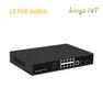 China L2 Managed 16 Port Gigabit PoE Switch with 2 SFP Uplink 200W 300W for sale