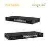 China 24 Port Gigabit PoE Switch 400W IEEE 802.3af at 30W per Port Managed for sale