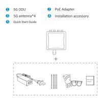 China High Speed Outdoor 5g CPE with SIM Card Slot, Qualcomm Chipset for sale