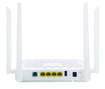 China WiFi6 ONU GPON Modem Dual Band AX3000 3000Mbps 4GE VoIP USB Fiber Optic ONT for sale