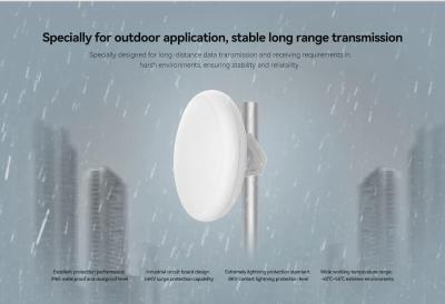 China 5km 400Mbps Long Range 5.8g Outdoor CPE with Qualcomm Chipset for sale