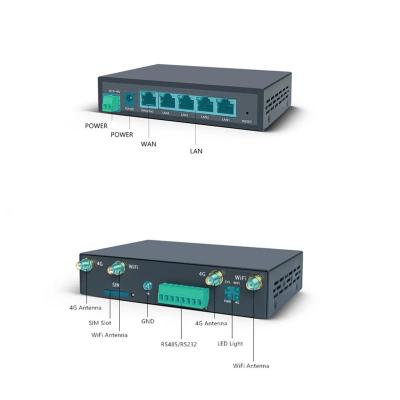 China IoT Gateway 300Mbps 2.4GHz with Bluetooth 5.0 RS232 RS485 4G LTE CPE 9-36V DC for sale