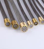 China 6.5mm Nominal Diameter Elevator Steel Rope with 8×19S+IWRC Construction Compliant with ISO 4344 Standard for sale