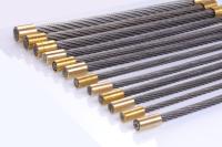 China 8×19S+8×7+PP Construction Elevator Steel Rope with 1570N/mm² Tensile Strength and 14 mm Nominal Diameter for sale