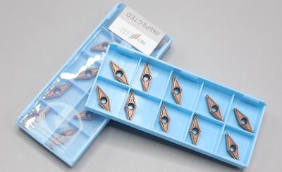China Carbide Turning Inserts Rhombic 35°  Coating Lathe Carbide Inserts For Finishing Processing On Stainl VBMT110304 for sale