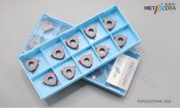 China HV4200 Hardness PVD Coated Bronze Grade PV8310 CNC Grooving Insert TGF32L075HC-010 Carbide Grooving Insert for sale