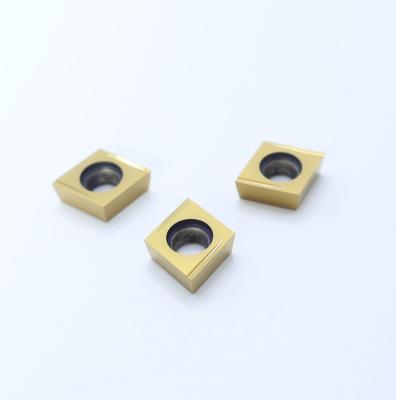 China Metal Ceramic Lathe Inserts , Silver Cnc Machine Insert CCGT09T302R-C for sale
