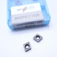 China Carbon Steel Workpiece CCMT060204-1HQ MC3015 Cermet Cutting Tool Inserts with Fracture Resistance and Smooth Surface for sale