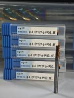 China MPE4 Roughing Processing 4F Solid Carbide Flat End Milll 4mm φ4.0 x 12 x φ4 x 50mm AlCr Coating HRC55-HRC60 for sale