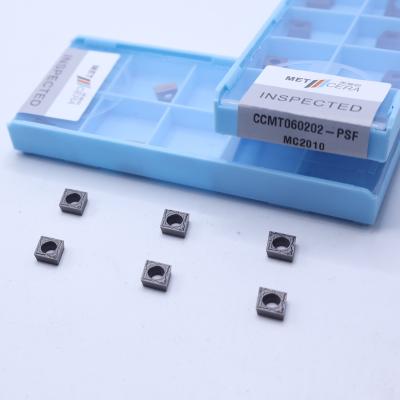 China CCMT060202 CNC Lathe Indexable Cermet Turning Insert for the Finishing of Steel and Other Metal for sale