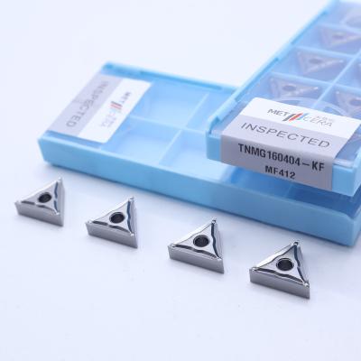 China MF412 Carbide External Turning Insert , Negative Carbide Insert TNMG160404-KF for sale