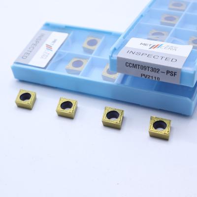 China CCMT09T302 PVD Coated CNC Cermet Insert for Metal Lathe Turning Tools, Metal Ceramic Lathe Tools, Finishing chipbreaker Cutter for sale