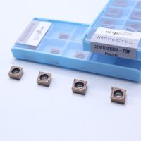 China CCMT09T302 Carbide Turning Inserts for Finishing Cutting Steel and Alloy PVD Coated Insert for sale