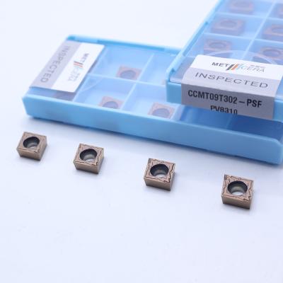 China CCMT09T302 Carbide Turning Inserts for Finishing Cutting Steel and Alloy PVD Coated Insert for sale