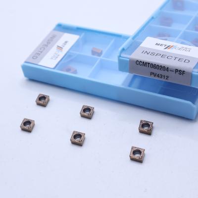 China CNC Carbide Turning Inserts, PVD Coated Carbide Turning Insert for Lathe Tool Holder, CCMT060204 for sale