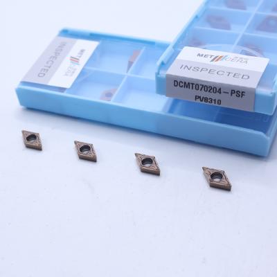China Indexable Carbide Turning Insert ,PVD Coated Internal Turning Insert, Finishing Insert DCMT070204, Bronze Color for sale