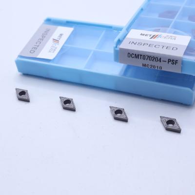 China Indexable Cermet Turning Insert , Uncoated Internal Turning Insert, Finishing Insert DCMT070204 for sale