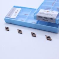China Indexable Cermet Turning Insert ,PVD Coated Internal Turning Insert, Finishing Chipbreaker DCMT070204, Bronze Color for sale