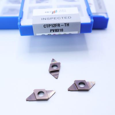 China Grade PV8310 Cemented Carbide CNC Carbide Insert for Cut-Off CTP PVD Coated Parting Off Indexable Inserts CTP12FR-TH for sale