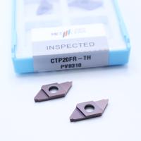 China PV8310 Grade Bronze CNC Carbide Insert For Cut-Off CTP PVD Coated Parting Off Indexable Inserts CTP20FR-TH Perfect for CTP for sale
