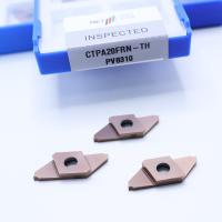 China Bronze PVD Coated Carbide Parting Off Indexable Inserts for Machining Steel and Stainless Steel HV4200 CTPA20FRN-TH for sale