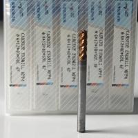 China Univeral 4 Flutes Flat End Mills 2mm For Cutting Low-Carbon Alloy Steel Φ2x6x4Dx50mm for sale