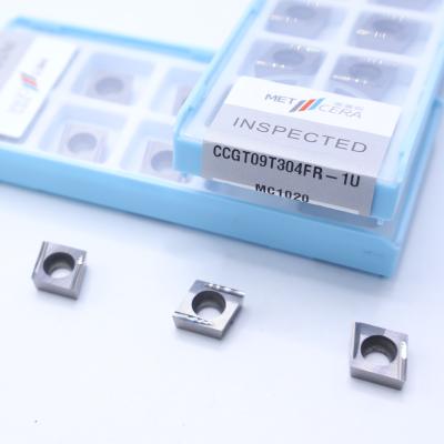 China Sharp Tip CCGT09 Cermet Insert Boring Insert for Internal Turning Cutting Carbon Steel and Low Alloy Steel Grade MC1020 for sale
