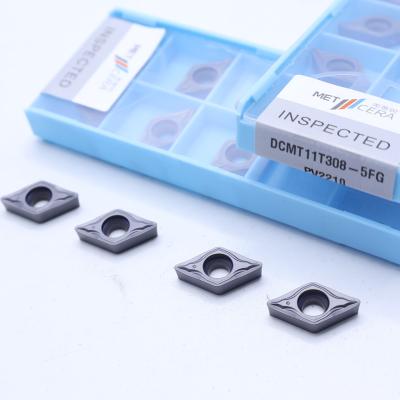 China DCMT07 DCMT11 Cermet Inserts In 5FG Chip Breaker For External And Internal Turning Of Steel for sale