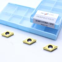 China DCMT07 DCMT11 Cermet Inserts In 5FG Chip Breaker For External And Internal Turning Of Steel for sale