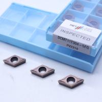 China DCMT07 DCMT11 Cermet Inserts In 5FG Chip Breaker For External And Internal Turning Of Steel for sale