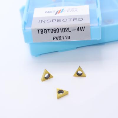 China TPGT06 TPGT08 TPGT09 TPGT10 TPGT11 Cermet CNC Turning Inserts with Uncoated Coating 4W Chip Breaker for sale