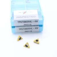 China TPGT06 TPGT08 TPGT09 TPGT10 TPGT11 Cermet CNC Turning Inserts with Uncoated Coating 4W Chip Breaker for sale