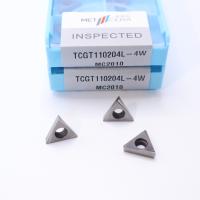 China Low Alloy Steel Workpiece Finish Inserts In 4W Chip Breaker With TCGT11 Cermet CNC Turning Inserts for sale