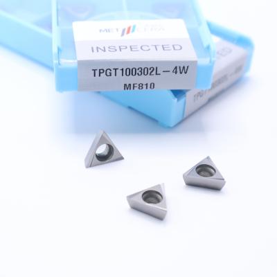 China TPGT10 TPGT11 Carbide Turning Inserts for CNC Turning 4W Chip Breaker in Silver / Bronze for sale