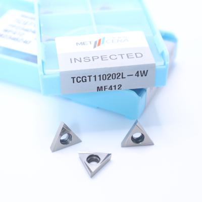 China TCGT11 Carbide Turning Inserts In 4W Chip Breaker For External And Internal Turning for sale