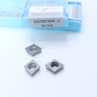 China Carbon Steel Workpiece CCGT06 CCG09 Cermet Turning Inserts With Finish And C Finish Chip Breaker For CNC Machining for sale