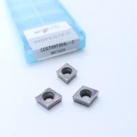 China Carbon Steel Workpiece CCGT06 CCG09 Cermet Turning Inserts With Finish And C Finish Chip Breaker For CNC Machining for sale