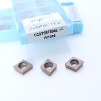 China Carbon Steel Workpiece CCGT06 CCG09 Cermet Turning Inserts With Finish And C Finish Chip Breaker For CNC Machining for sale