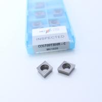 China Carbon Steel Workpiece CCGT06 CCG09 Cermet Turning Inserts With Finish And C Finish Chip Breaker For CNC Machining for sale