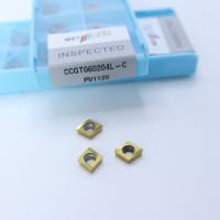 China Carbon Steel Workpiece CCGT06 CCG09 Cermet Turning Inserts With Finish And C Finish Chip Breaker For CNC Machining for sale