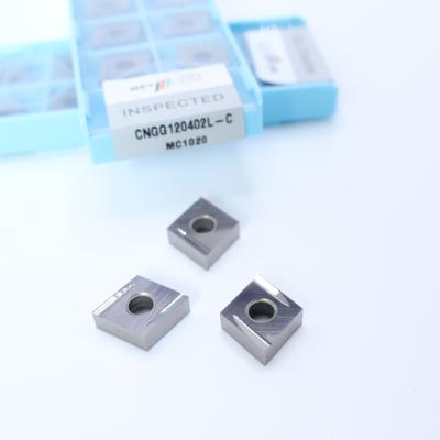 China Carbon Steel Workpiece CNGG12 Cermet Turning Inserts with Uncoated Coating and C Finish Chip Breaker for sale
