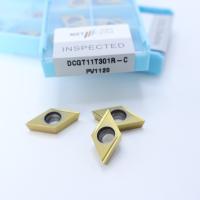 China Cermet CNC Turning Inserts DCGT07 DCGT11 C Finish Chip Breaker Metal Material High Wear Resistance Advantage for sale