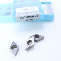 China Cermet CNC Turning Inserts DCGT07 DCGT11 C Finish Chip Breaker Metal Material High Wear Resistance Advantage for sale