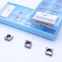 China CCGT06 CCGT09 Cermet CNC Turning Inserts For P Materials , Finish Inserts With H  Chip Breaker for sale