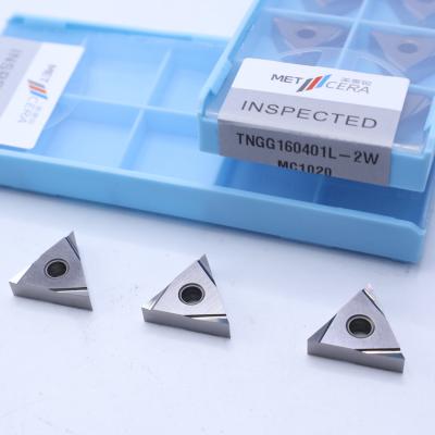China TNGG1604 Negative Turning Inserts with 2W Finish Chipbreakers and MC1020/PV1120 Grade for sale