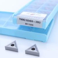 China Carbide Turning Insert TNMG1604 with 3MU Semi-finish Chipbreaker Uncoated CNC Insert for sale