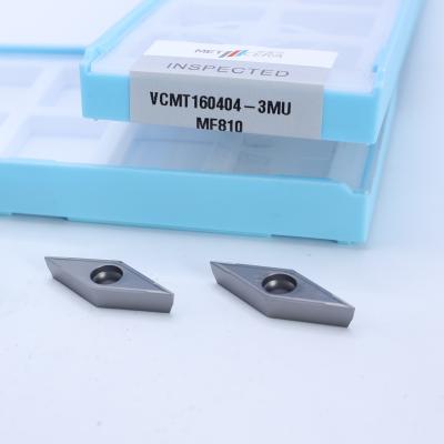 China Carbide Turning Insert VCMT11 VCMT16, Positive CNC Insert With 3MU Semi-finish Chipbreaker for sale