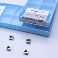 China Cermet CNC Turning Inserts CCGT06 With 2W15 Sharp Finish Chip Breaker For Steel / Metal / Alloy Processing for sale
