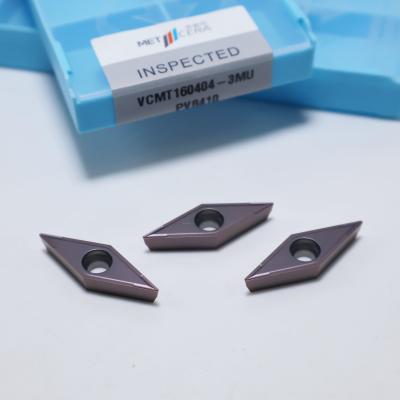 China External and Internal Turning Carbide Insert VCMT11 VCMT16 Positive CNC Insert with 3MU Semi-finish Chipbreaker for sale